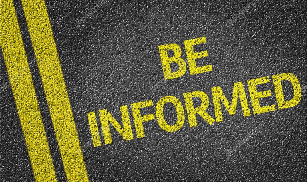 Be Informed written — Stock Photo © gustavofrazao #54639197