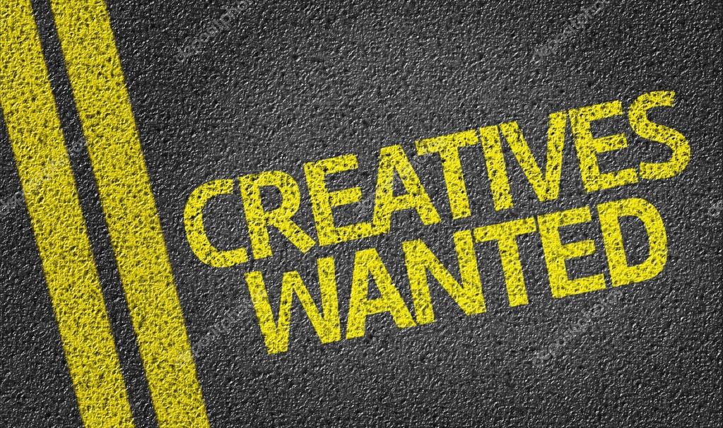 Creatives Wanted written on road — Stock Photo © gustavofrazao #54641265