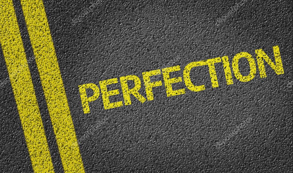Perfection written on the road Stock Photo by ©gustavofrazao 54649529