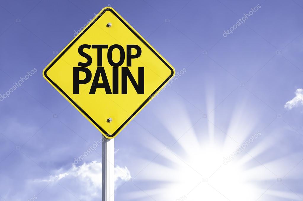 Stop pain road sign — Stock Photo © gustavofrazao #54769315