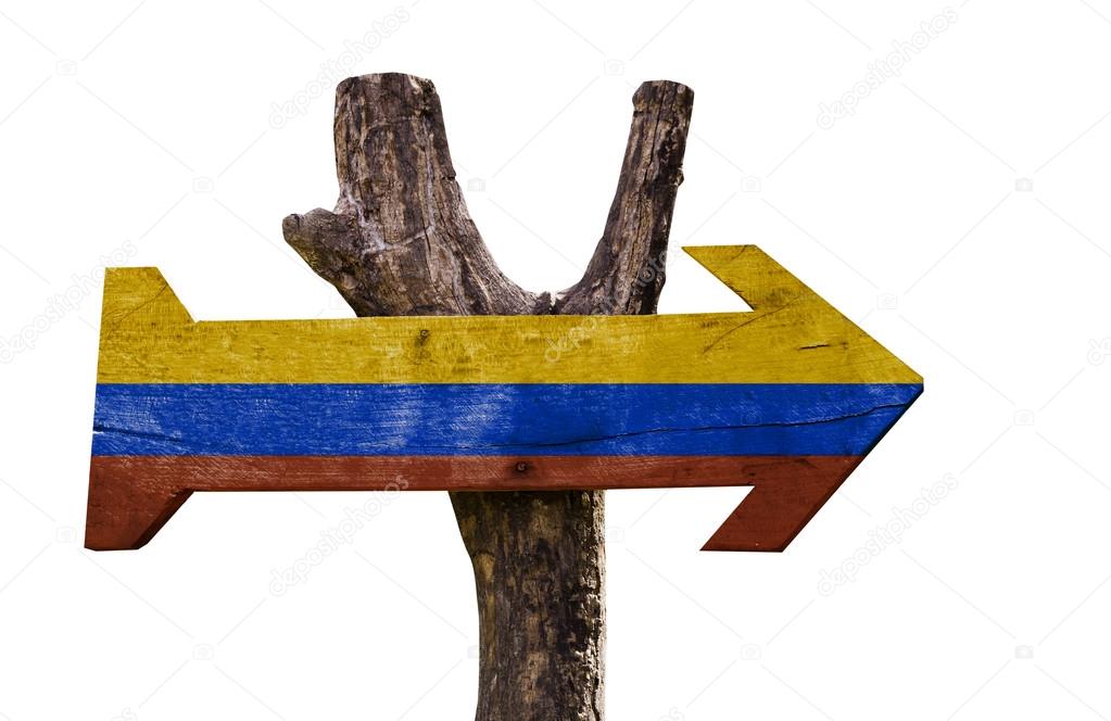 Colombia wooden sign Stock Photo by ©gustavofrazao 54771051
