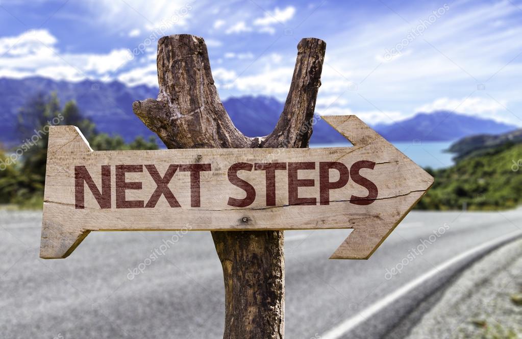 Next Steps wooden sign Stock Photo by ©gustavofrazao 54774171
