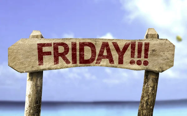 Thank God It's Friday wooden sign — Stock Photo © gustavofrazao #59678993