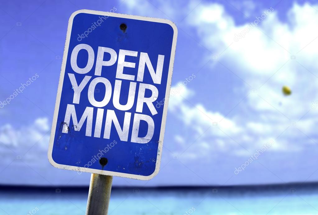 Open Your Mind sign — Stock Photo © gustavofrazao #59676771