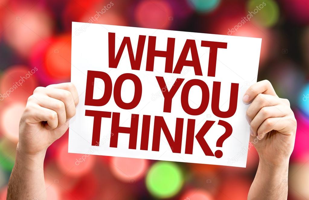 What Do You Think? card Stock Photo by ©gustavofrazao 63143737