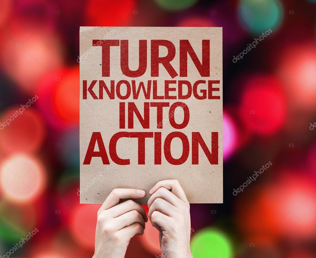 Turn Knowledge Into Action card Stock Photo by ©gustavofrazao 63173481 Turn Knowledge Into Action card Stock Photo by ©gustavofrazao 63173481