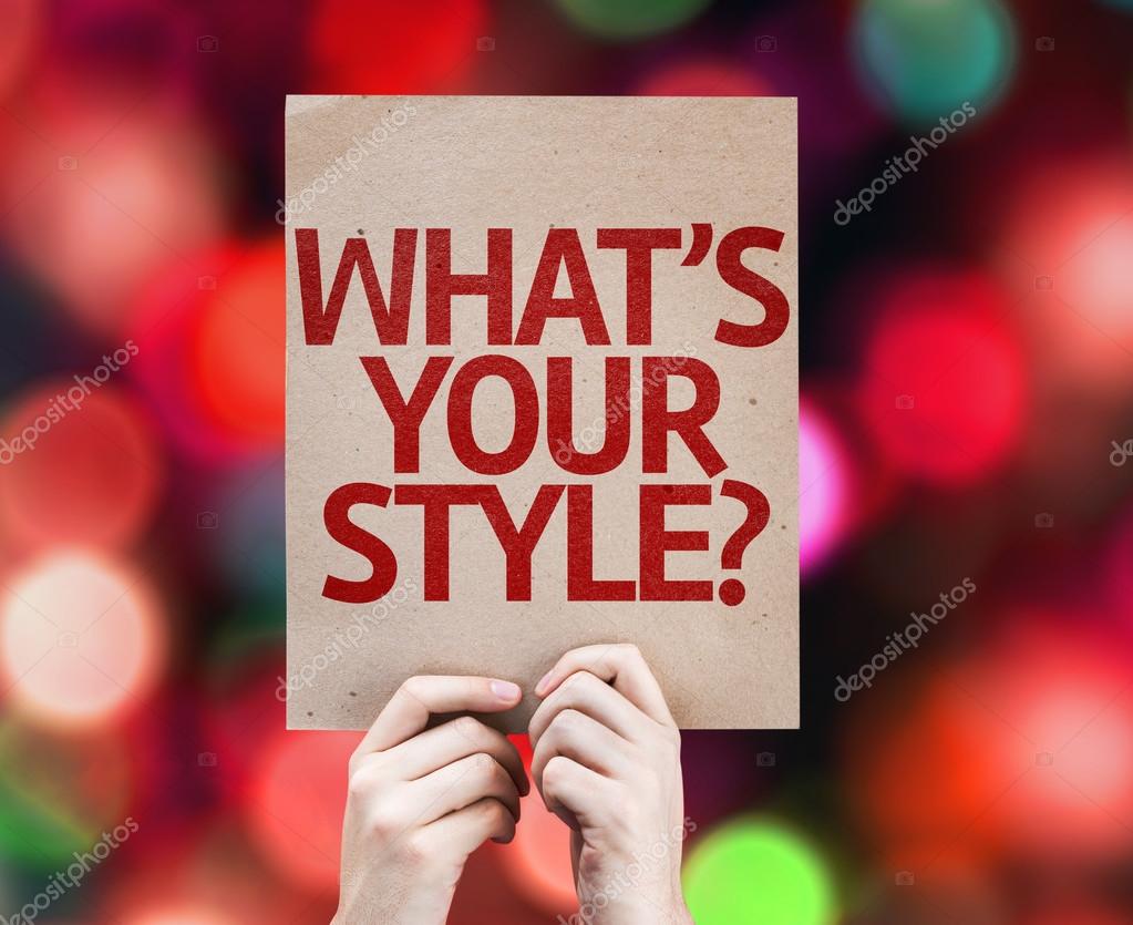 What's Your Style? card Stock Photo by ©gustavofrazao 63173831