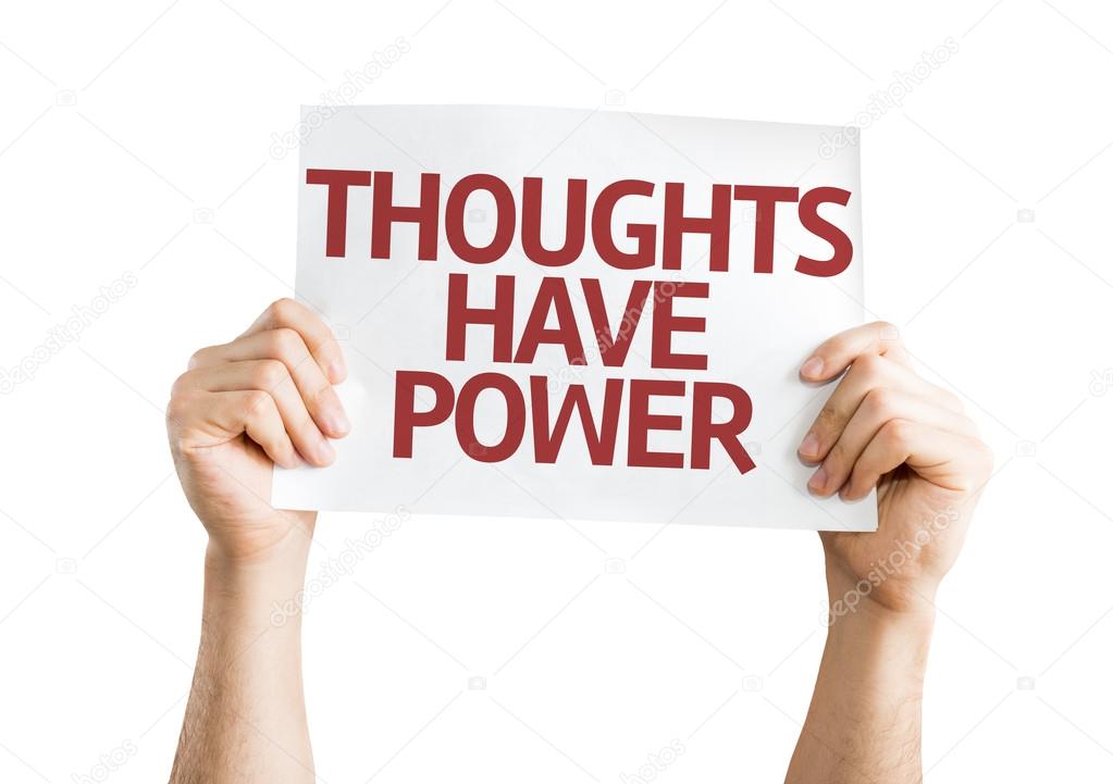 Thoughts Have Power card Stock Photo by ©gustavofrazao 63661593