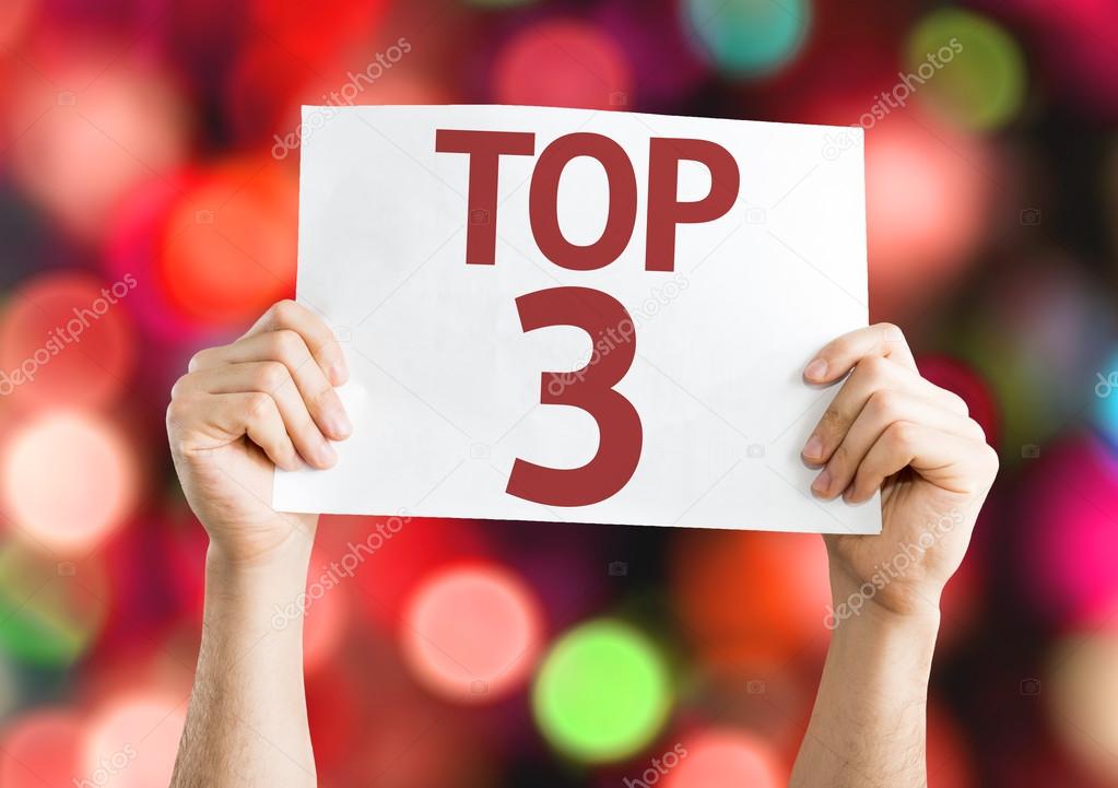 Top 3 card with colorful background Stock Photo by ©gustavofrazao 63662529