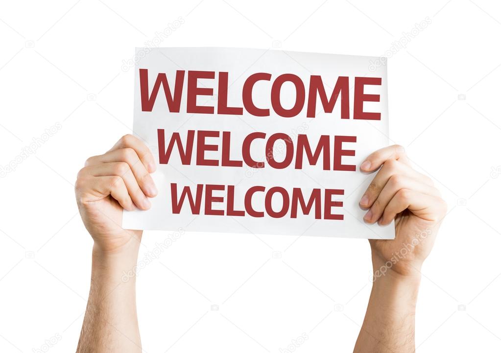 Welcome Welcome Welcome card Stock Photo by ©gustavofrazao 63701585