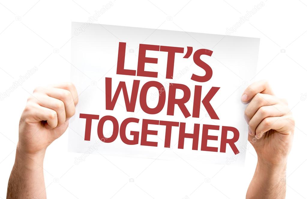 Let's Work Together card Stock Photo by ©gustavofrazao 64862393