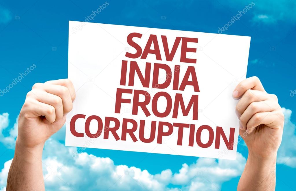 Save India From Corruption card — Stock Photo © gustavofrazao #64862745