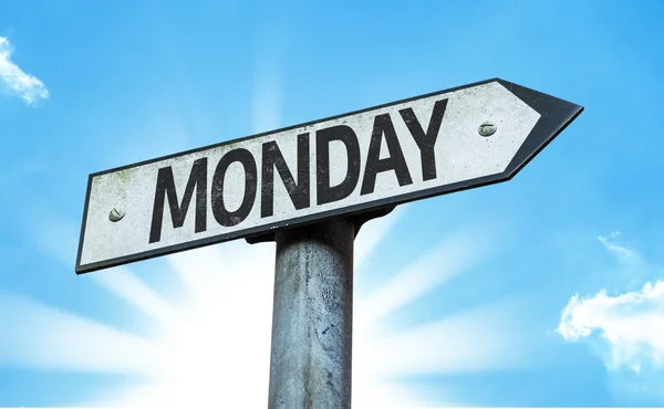 Happy Monday wooden sign with a beach on background Stock Photo by ...