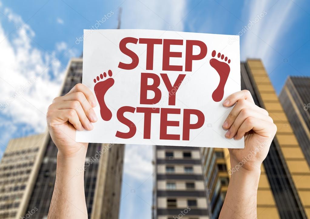 Step By Step card — Stock Photo © gustavofrazao #67109491