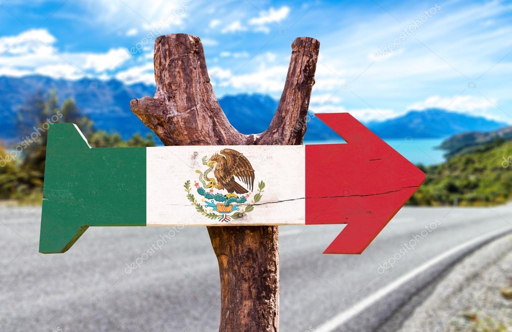 Mexico wooden sign — Stock Photo © gustavofrazao #67115491
