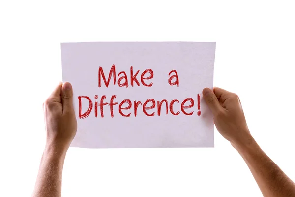 Make a Difference card Stock Photo by ©gustavofrazao 69423471