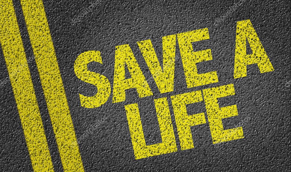 Save a Life on the road — Stock Photo © gustavofrazao #73409531