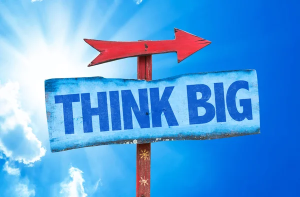 Think Big text sign - Stock Image - Everypixel