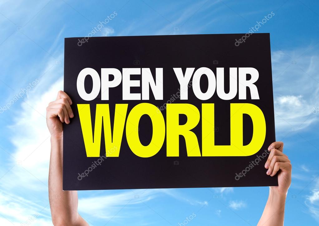 Open Your World card — Stock Photo © gustavofrazao #73411757