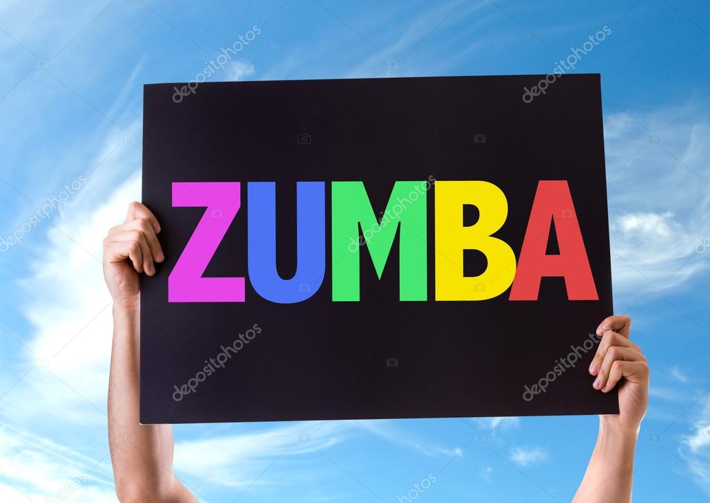 Zumba text card Stock Photo by ©gustavofrazao 73413401
