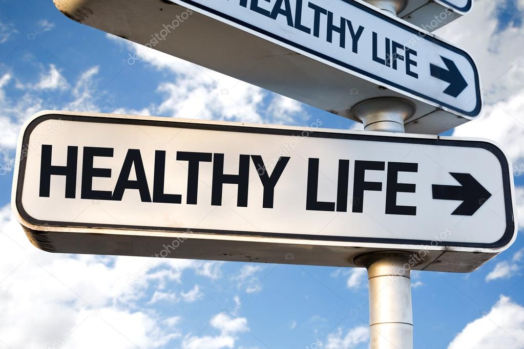 Healthy Life direction sign — Stock Photo © gustavofrazao #73413489