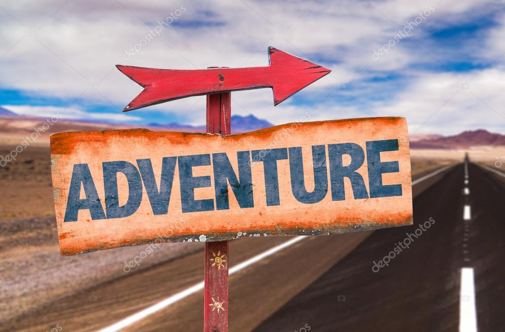 Adventure text sign — Stock Photo © gustavofrazao #73413855