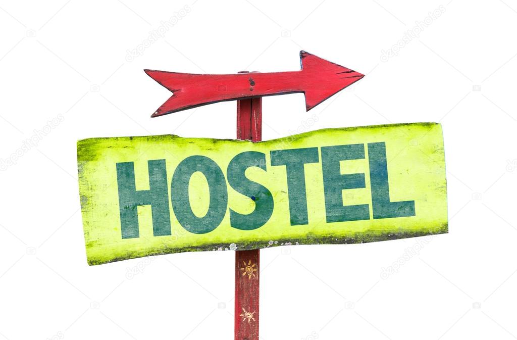 Hostel text sign Stock Illustration by ©gustavofrazao #73416673