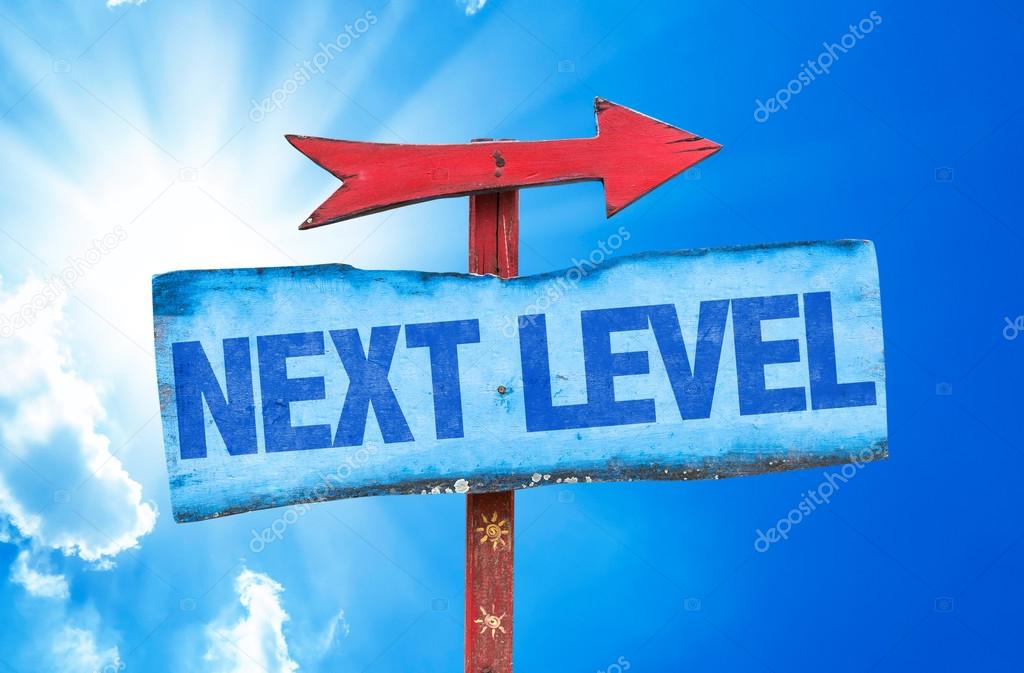 Next Level text sign Stock Photo by ©gustavofrazao 73418533