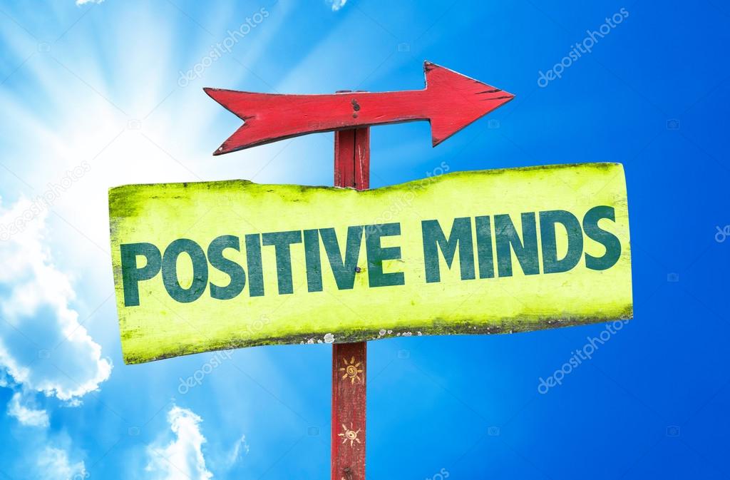Positive Minds text sign Stock Photo by ©gustavofrazao 73419521