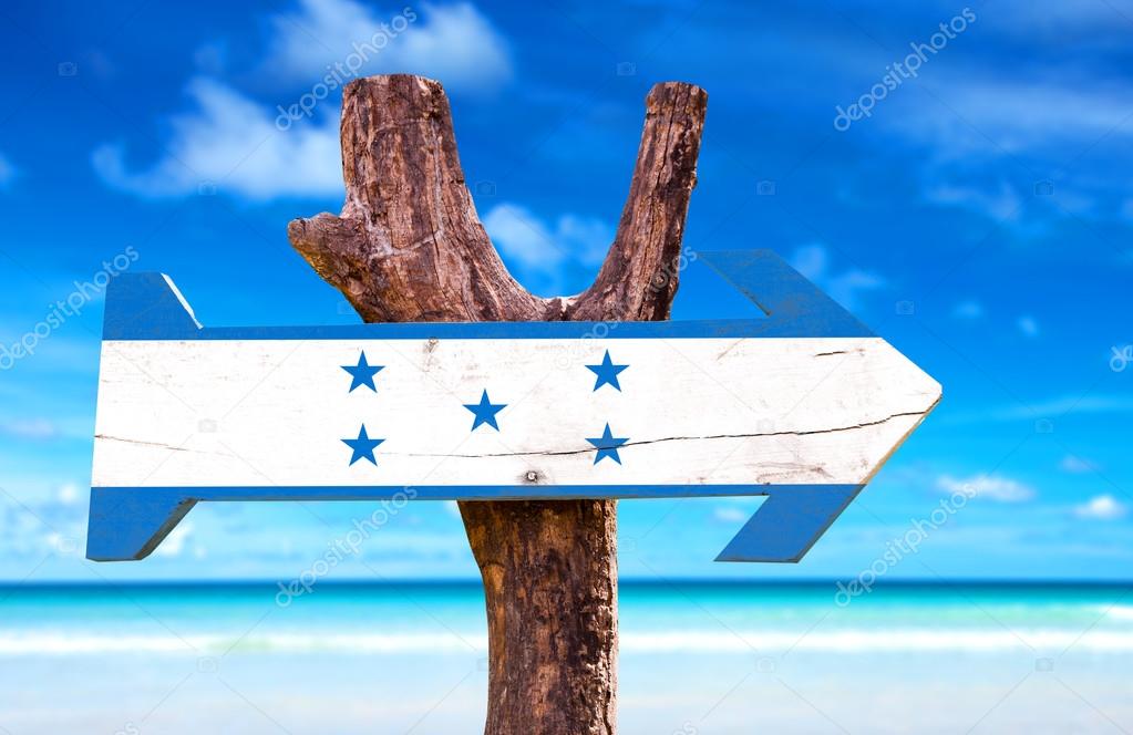 Honduras Flag wooden sign Stock Photo by ©gustavofrazao 73431143
