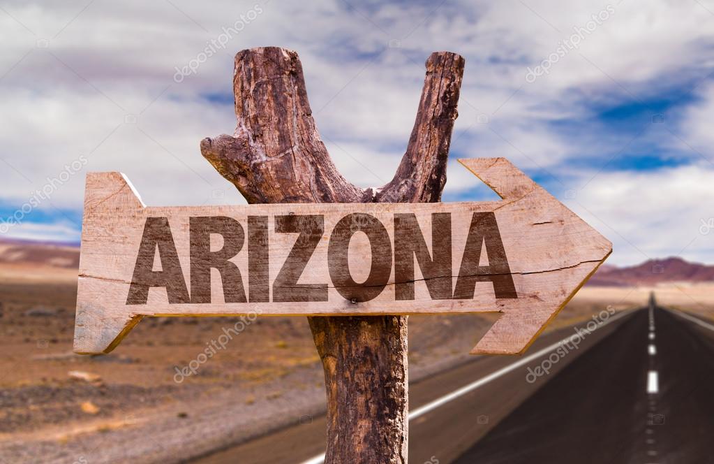 Arizona wooden sign — Stock Photo © gustavofrazao #80400056