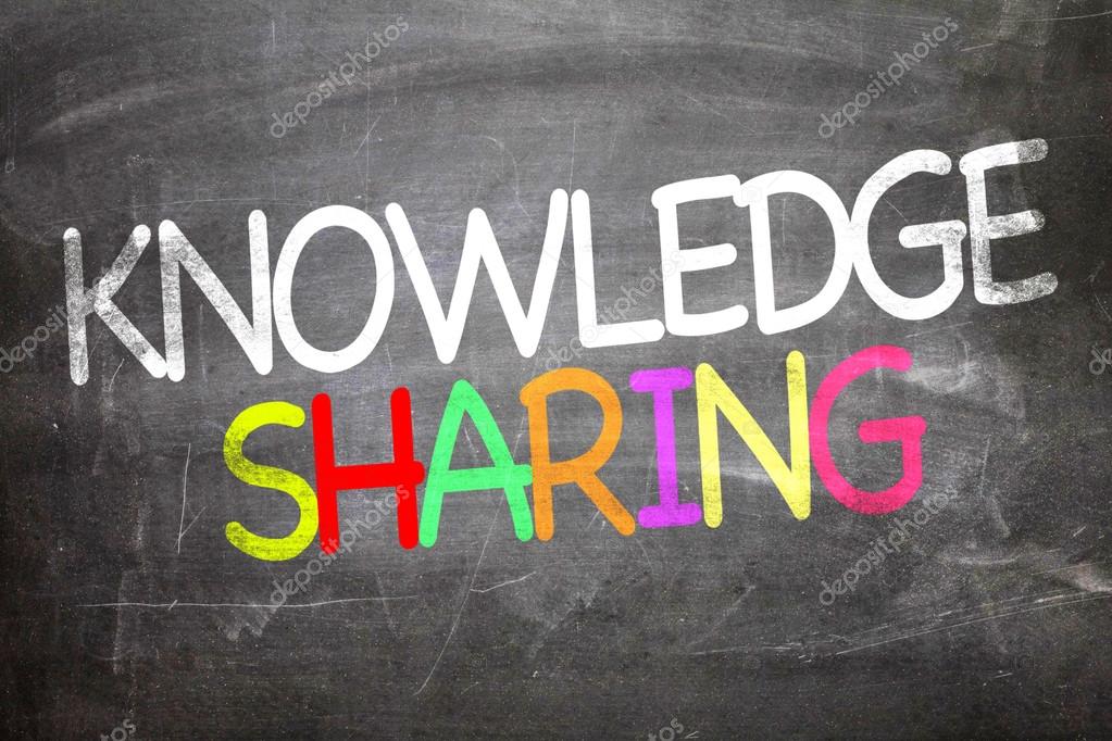 Knowledge Sharing written on a chalkboard — Stock Photo © gustavofrazao ...