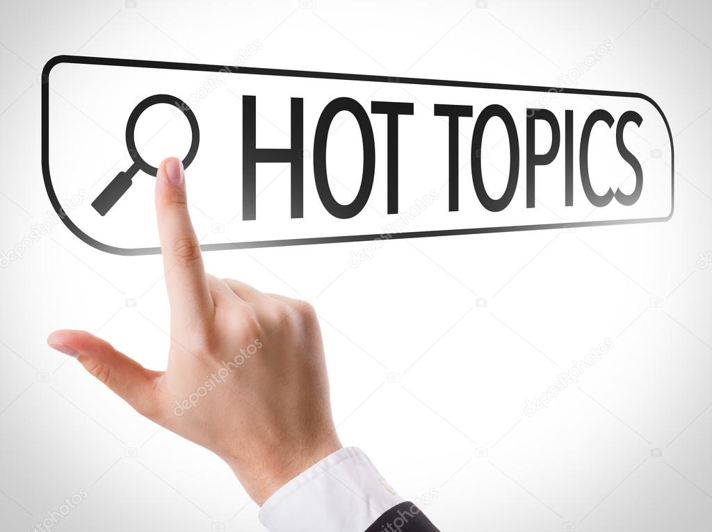 Hot Topics written in search bar — Stock Photo © gustavofrazao #84015108