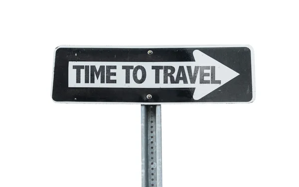 Time to Travel direction sign — Stock Photo © gustavofrazao #84047026