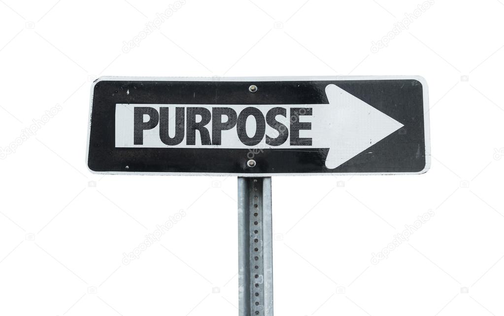 Purpose direction sign Stock Photo by ©gustavofrazao 84037134