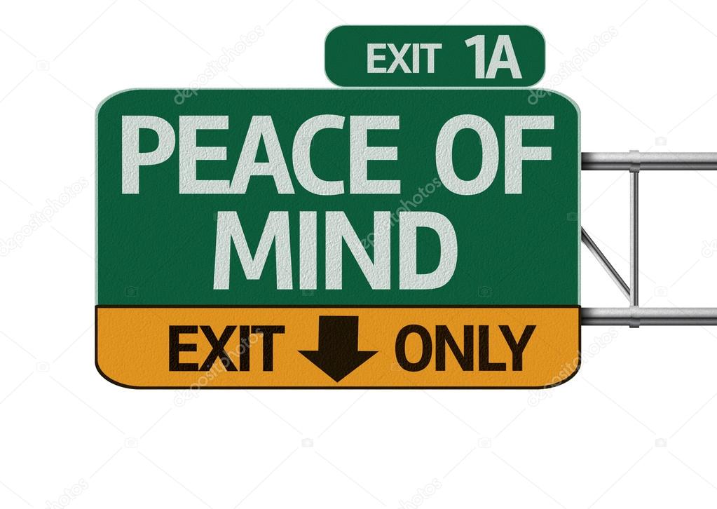 Peace of Mind road sign Stock Photo by ©gustavofrazao 86578050