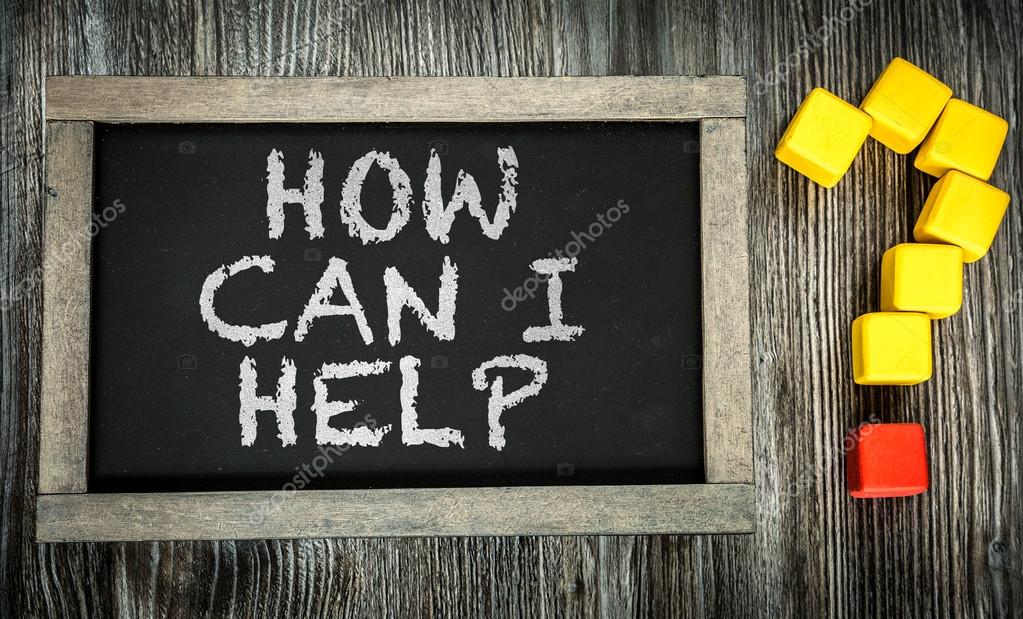 How Can I Help? on chalkboard — Stock Photo © gustavofrazao #88002338