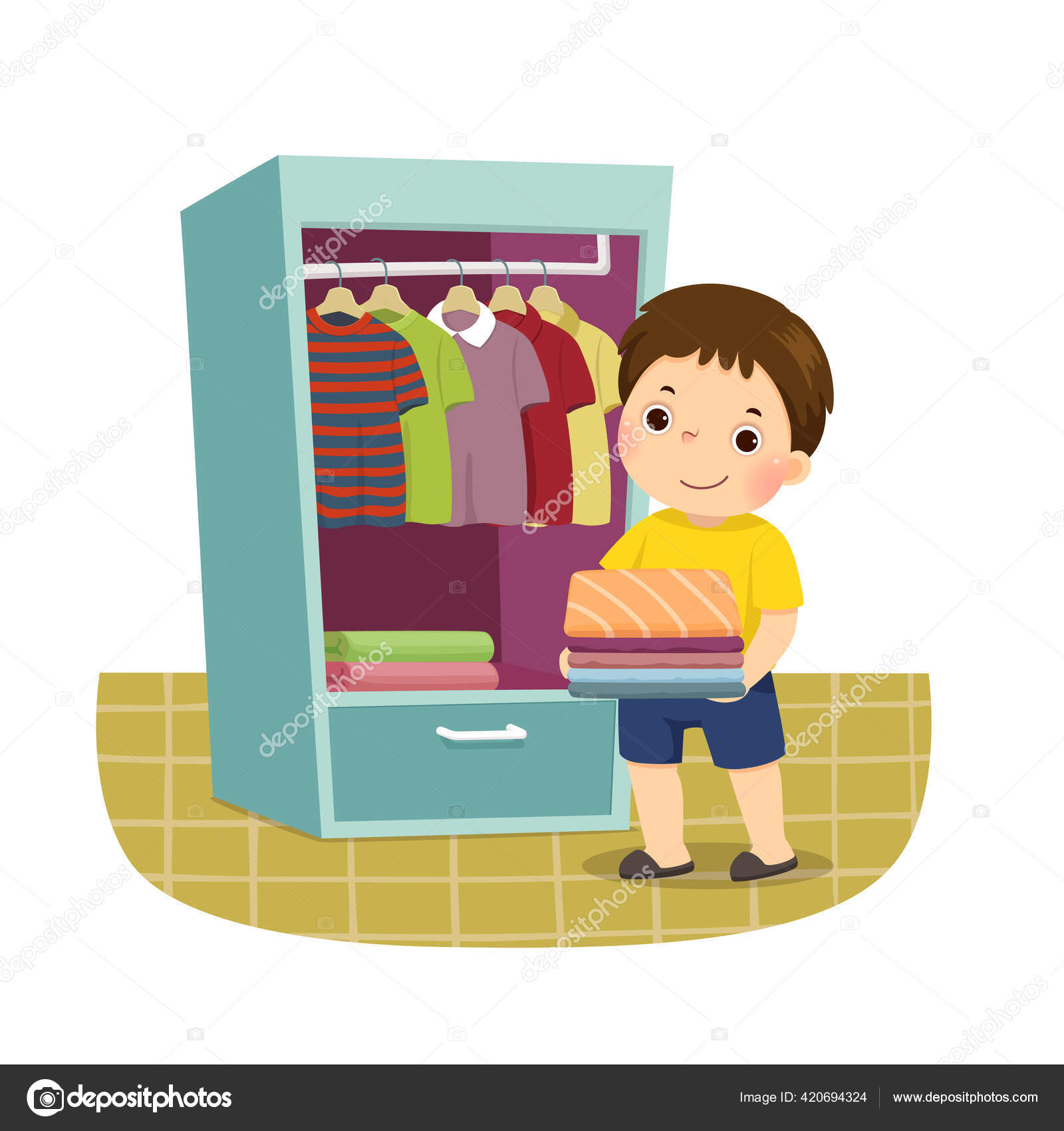 Cartoon Clothes Closet