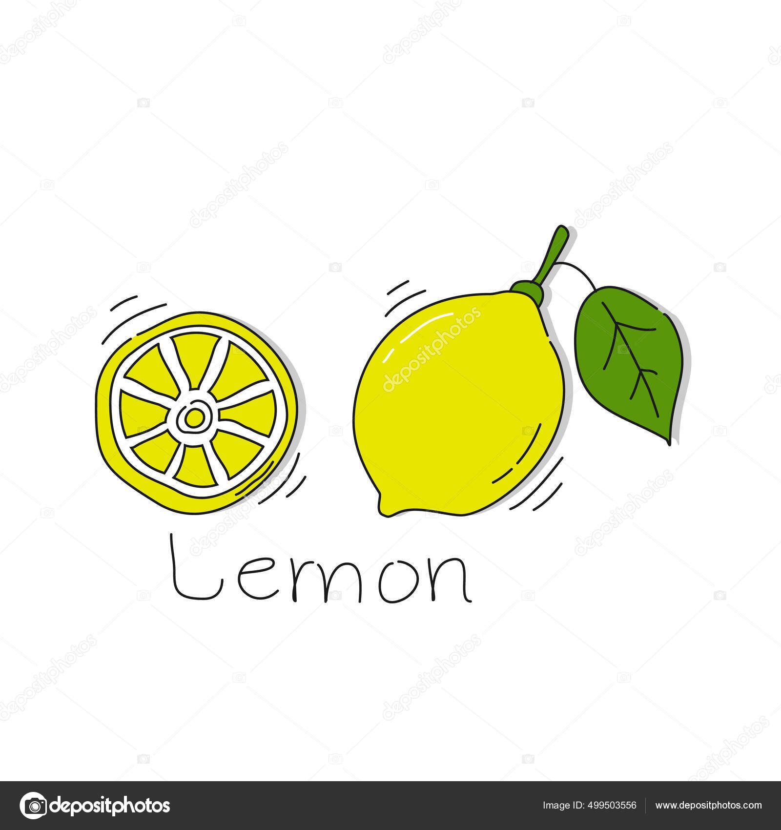 Lemon Fruit Cartoon