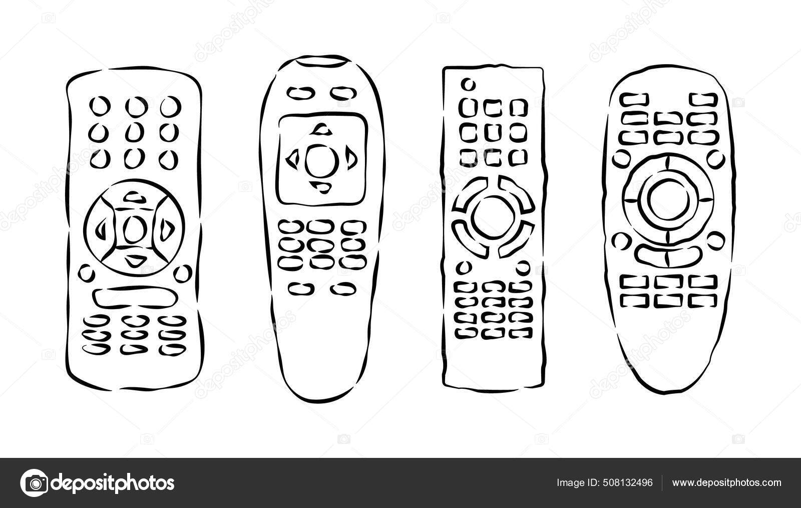 Hand Remote Control Multimedia Panel Shift Buttons Four Types Device ...