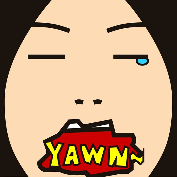 Yawn Cartoon Face