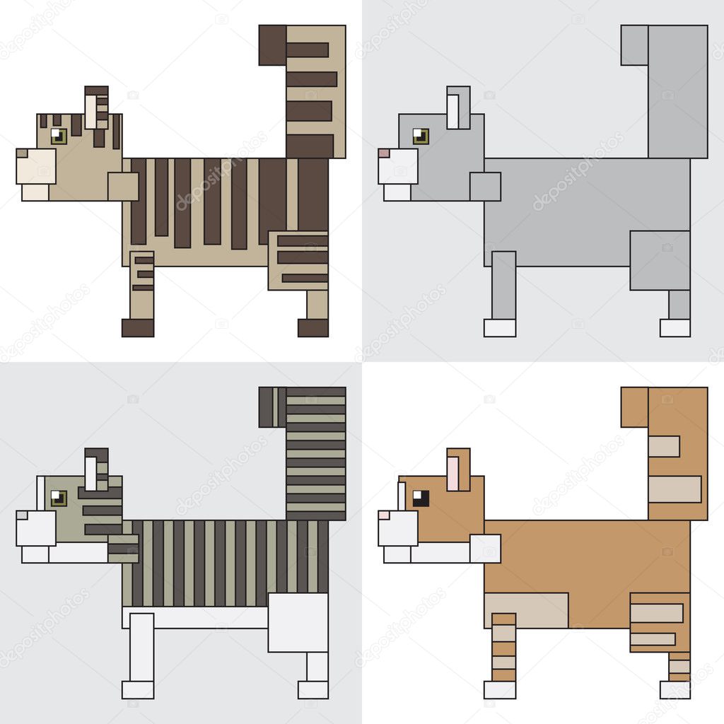 Minecraft Papercraft Cat
