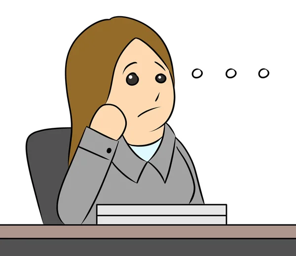 Funny cartoon worried woman Stock Photos, Royalty Free Funny cartoon ...