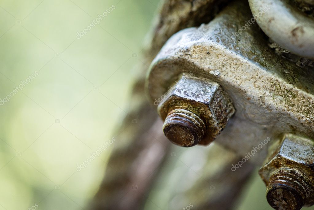 Rusty steel cable, bad condition — Stock Photo © martinsvanags #119140352