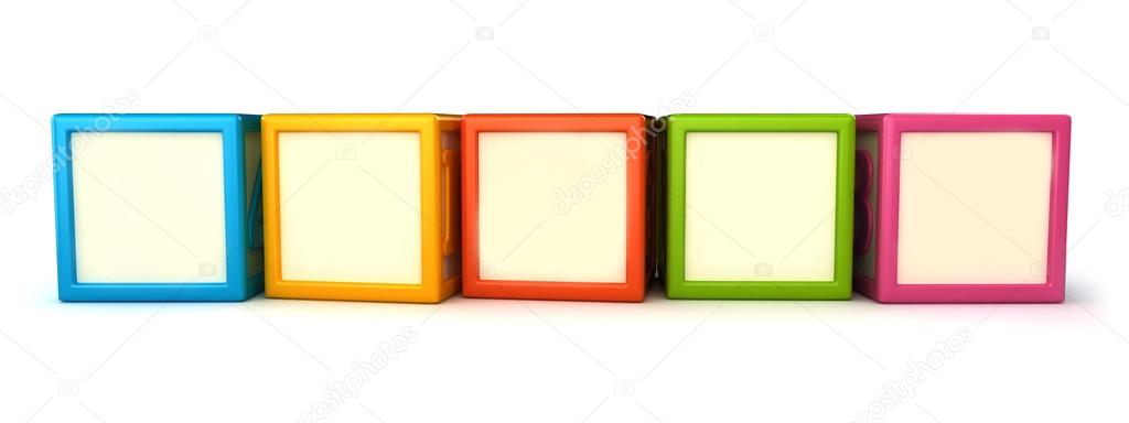 Blank building blocks — Stock Photo © gouraudstudio #54857111