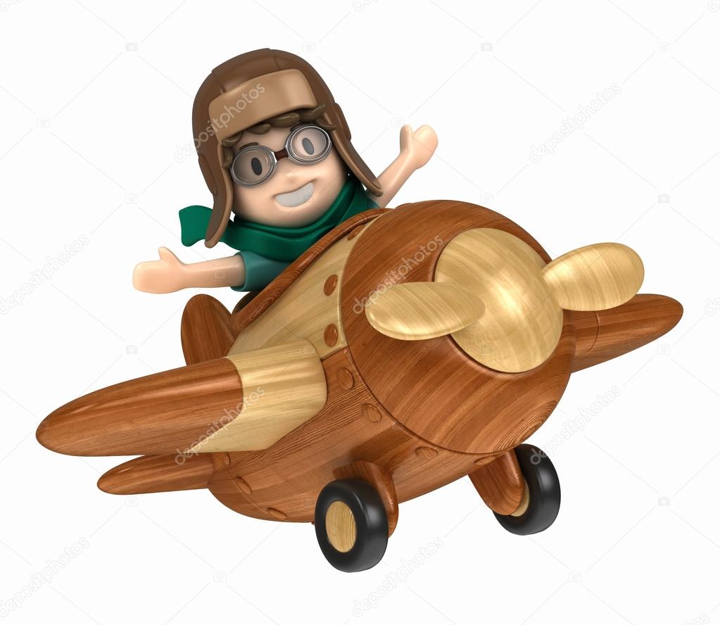 Kid riding on an airplane Stock Illustration by ©gouraudstudio #54867363
