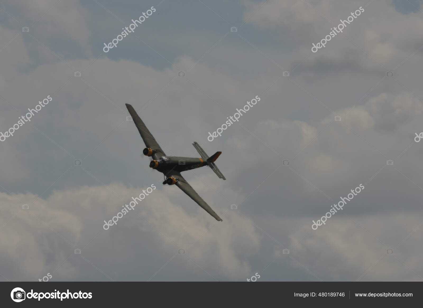 Junkers Ju 52 Tante Ju transport airplane of German Luftwaffe on World War 2 — Stock Editorial ...