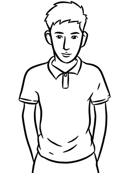Boy outline drawing easy Stock Photos, Royalty Free Boy outline drawing ...