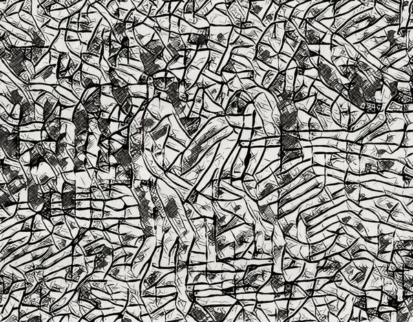 Line drawing collage fotos de stock, imágenes de Line drawing collage ...