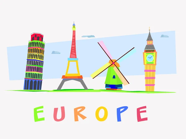 Europe icons Vector Art Stock Images | Depositphotos